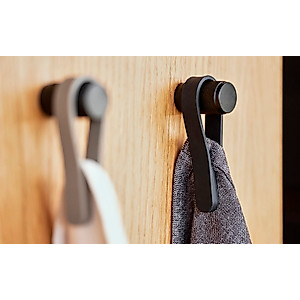ZONE DENMARK Loop Towel Clip - Magnetic Towel Hanger - Keeping Your Towels Secure and Your Bathroom Organized. The Perfect Style and Functionality for a Neat and Tidy Bathroom Décor. (Pack of 2)
