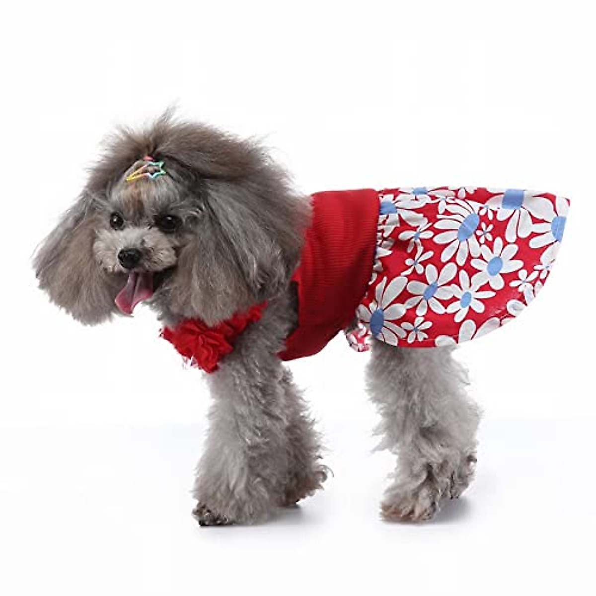 Clothes Cute Pet Print Skirt Breathable Summer Sleeveless Shirt Comfortable Dog Shirt Breathable Dog