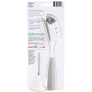 Munchkin® Miracle™ Dual Sided Cup and Baby Bottle Brush, Includes Straw Brush, Grey