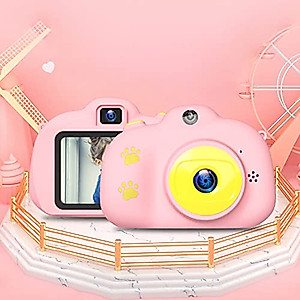 #Nktx4G 2 0-Inch Cartoon Digital Camera Hd 1080P Anti-Fall Front and Rear Dual Head Camera Children's Photo Toy Birthday Gift