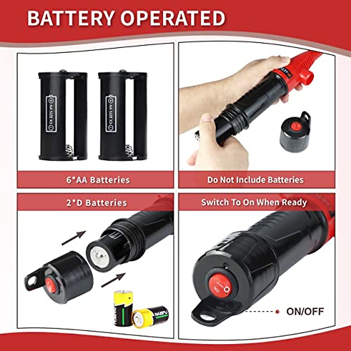 AETLEEMO Portable Power Battery Pump, Water&Fuel Transfer Pump Up to 2.2 GPM, Battery Operated Liquid Transfer Pump for Gasoline Diesel Oil Fish Tank