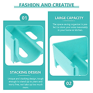 Cabilock 4pcs Stacked Rack Stackable Can Water Soda Can Holder Pantry Organization and Storage Can Organizer Tabletop Rack Soda Rack Holder Shelf Bracket Beer Rack Superimposed