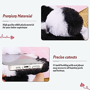 Mikikit Plush Phone Protector Decorative Phone Case Compatible for Galaxy A03s