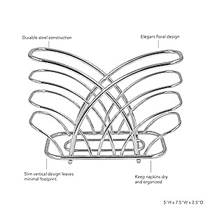 Spectrum Diversified Flower Napkin Holder, Chrome