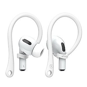 elago Ear Hooks Designed for AirPods Pro 2, AirPods Pro, Designed for AirPods 3 & 2 & 1, Earbuds Accessories, Anti-Slip, Ergonomic Design, Comfortable Fit (White) [US Patent Registered]