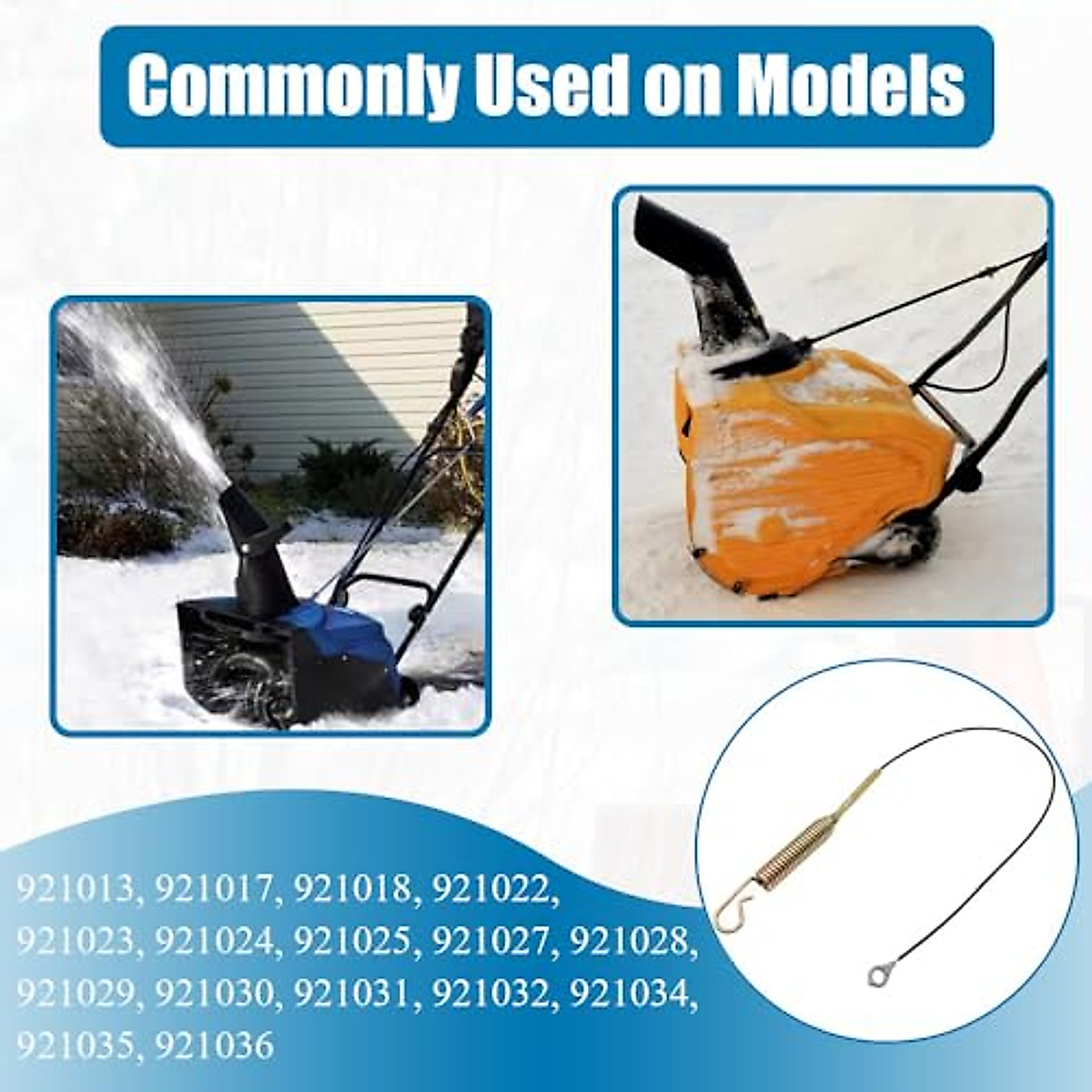 Traction Cable 06900439 for Ariens Gravely Auger Cable Gravely Power Brush Deluxe Pro 24 28 30 36 Snow Blower