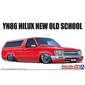 Aoshima Bunka Kyozai 1/24 The Model Car Series No.59 Toyota YN86 Hilux New Old School 1995 Model Car