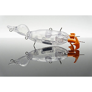 Duck Bait 5PCS Blank Unpainted top Water Fishing Lures Clear Hard Duck 1#