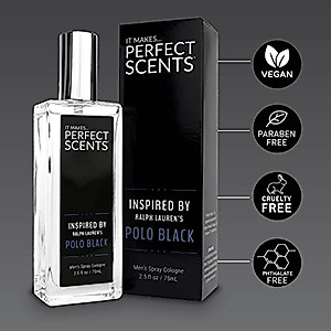 Perfect Scents Fragrances | Inspired by Ralph Lauren's Polo Black | Men’s Eau De Toilette | Vegan, Paraben Free, Phthalate Free | Never Tested on Animals | 2.5 Fluid Ounces