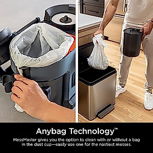 Shark VS101 MessMaster Portable Wet Dry Vacuum, Small Shop Vac, 1 Gallon Capacity, Corded, Perfect for Pets & Cars, AnyBag Tech, Self-Cleaning, Ultra-Powerful Suction for Tough Wet & Dry Messes, Blue