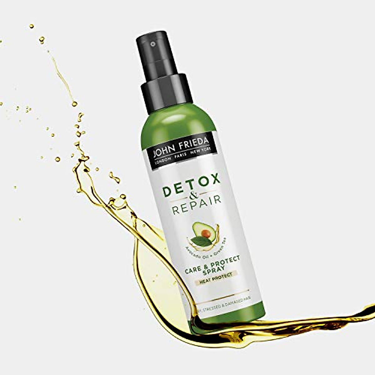 John Frieda Detox and Repair Care & Protect Spray, Styling Spray for Dry and Tangled Hair, 6.77 Ounce