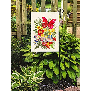 QXQIANXIYE 2 Pack Summer Garden Flags Double Sided 12×18 Inch Small Yard Flag Outside Décor for Farmhouse