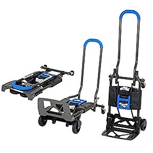 COSCO Shifter 135kg Multi Function Folding Handcart and Hand Truck (Blue)