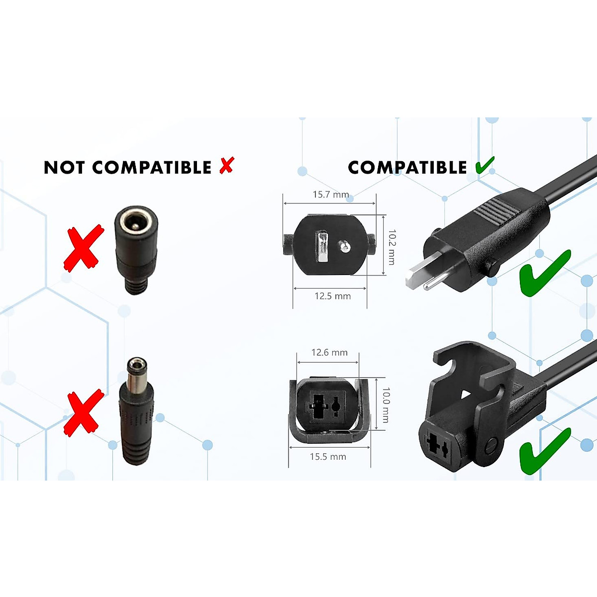 Power Supply Cord for Recliner and Lift Chair - Replacement Wall Power Supply Transformer for Limoss, Electric Power Recliners or Adjustable Bed by IdeaEuropa