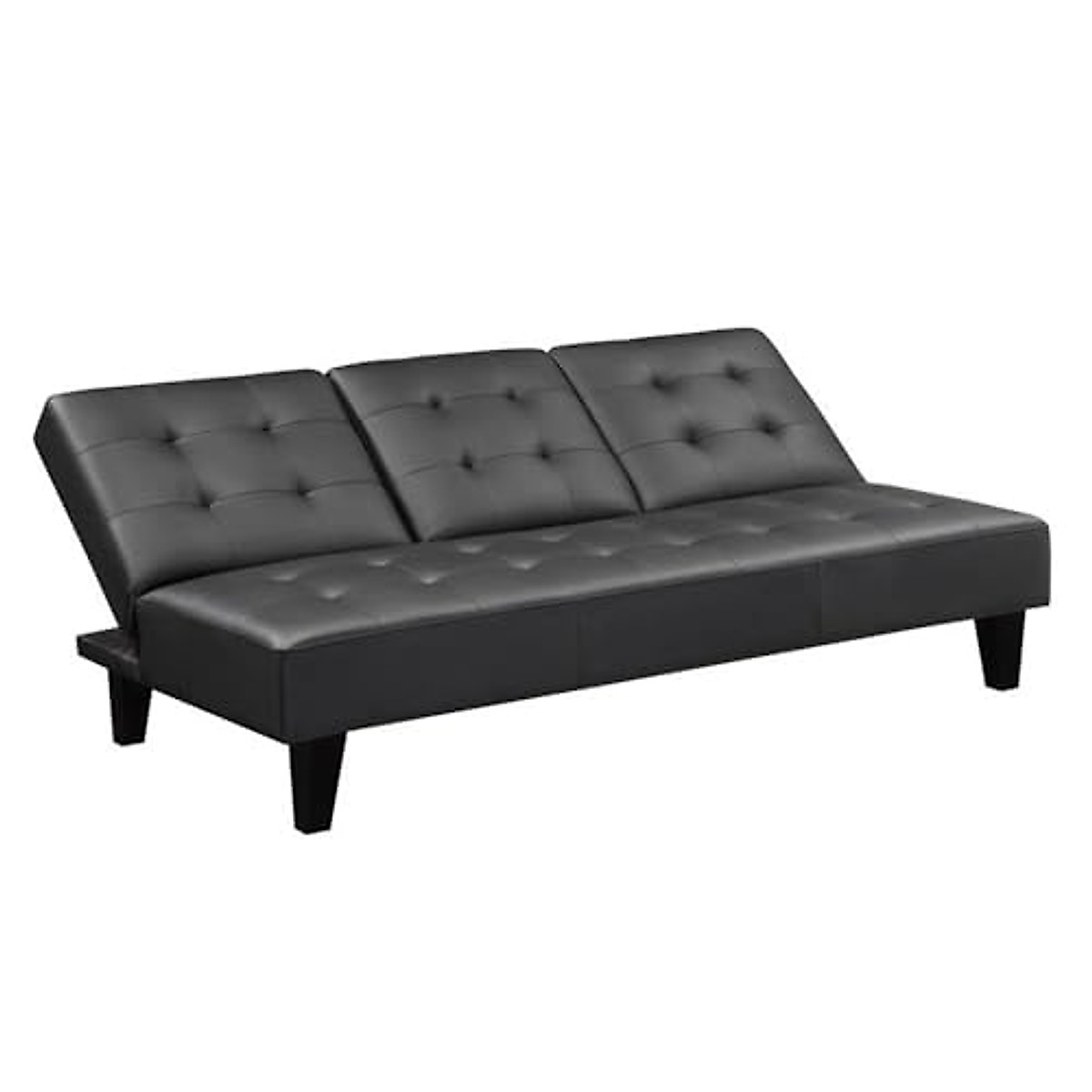 DHP Madison CupHolder Futon in Black