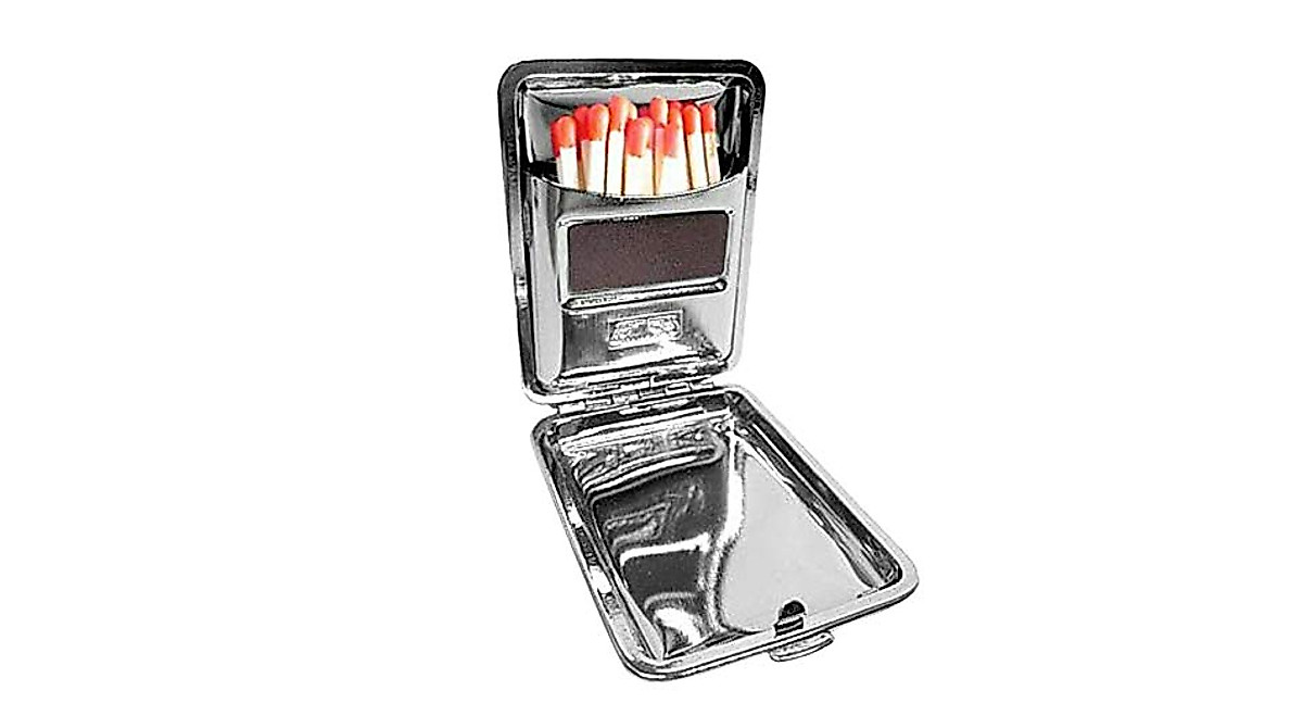 Waterproof Stainless Steel Matchbox for Camping & Outdoors