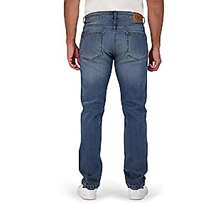Chaps Men's Jeans - Straight Leg Comfort Stretch Denim Jeans - Regular Slim Fit Jeans for Men, Size 38W x 30L, Armour Wash