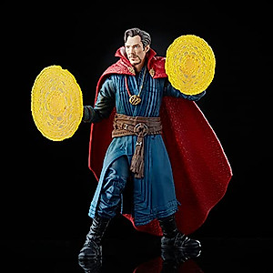 Spider-Man Marvel Legends Series Doctor Strange 6-inch Collectible Action Figure Toy and 4 Accessories and 1 Build-A-Figure Part(s), Multicolor