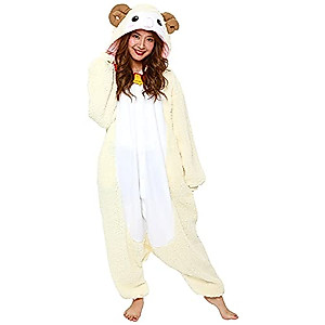 SAZAC Sheep Kigurumi Onesie Jumpsuit Halloween Costume