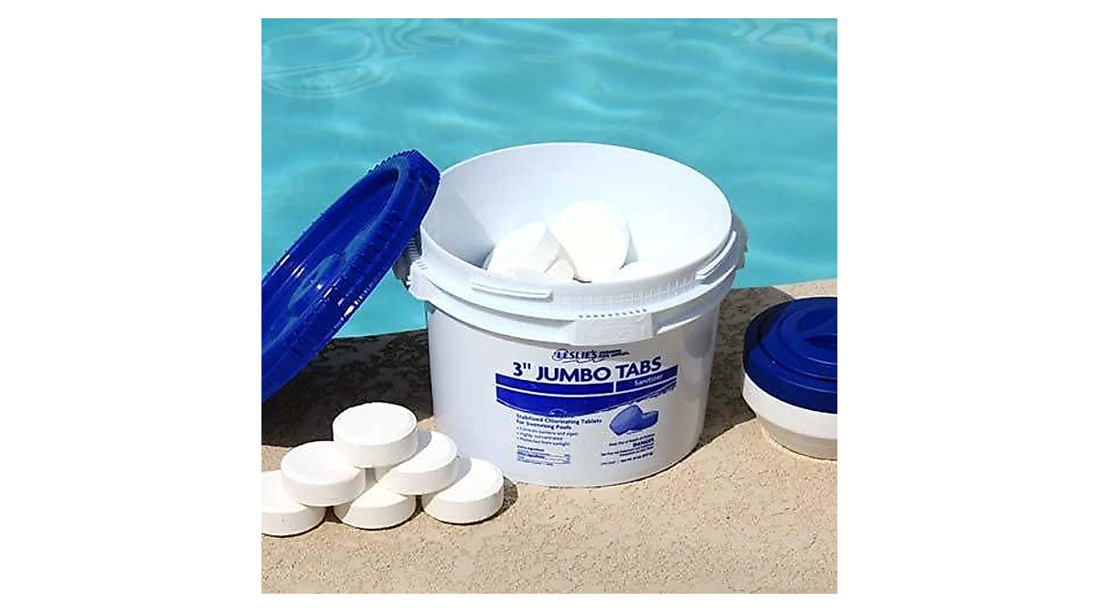 Leslie's Jumbo 3-Inch Chlorine Tablets for Pool Sanitizing | Long ...
