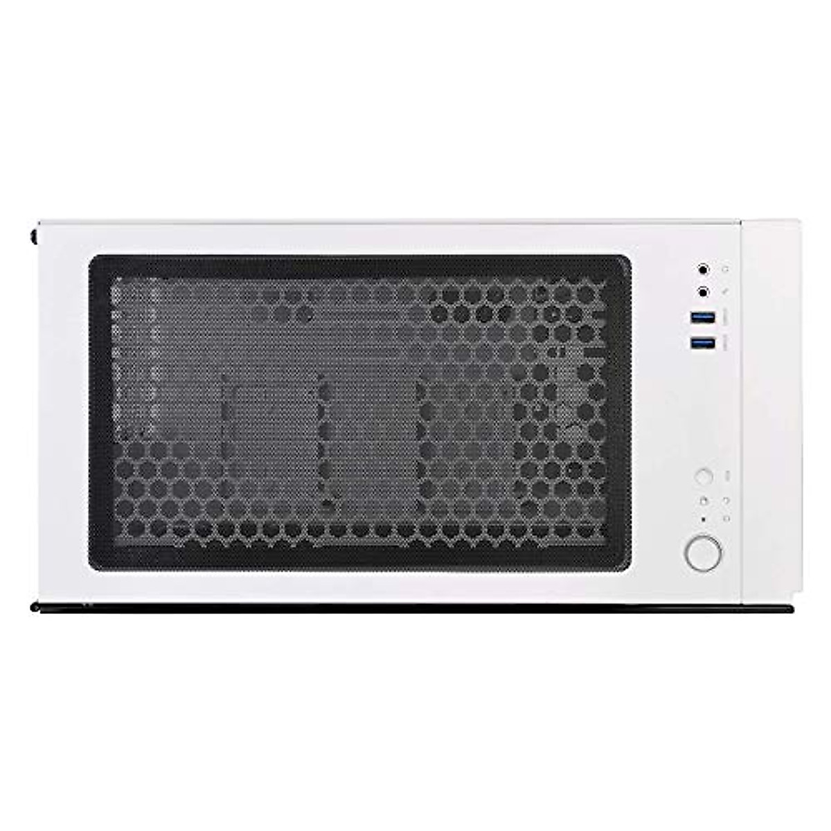 Thermaltake H200 Tempered Glass Snow Edition RGB Light Strip ATX Mid Tower Case with One 120mm Rear Fan Pre-Installed CA-1M3-00M6WN-03