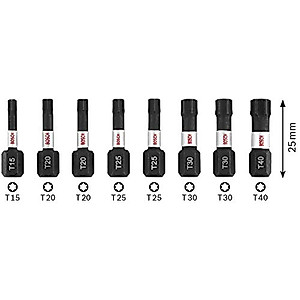 Bosch Professional 8-piece Impact Control Screwdriver Bit Set (Pick and Click, impact driver accessories)