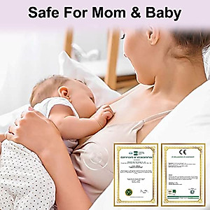 Boboduck Silver Nursing Cups - Silver Nipple Covers Breastfeeding for Protect and Soothe Sore Nipples, Silver Nipple Shields for Nursing Newborn, Nursing Pads Breastfeeding Newborn Essentials