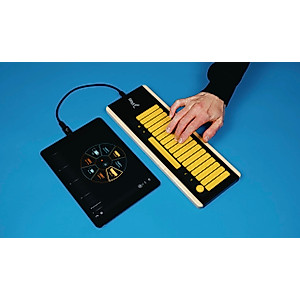 Keys Pad Accessory for J-Play MIDI controller - 17 Keys and Effect Zone, Dedicated Musical App Included, Plug & Play Music instrument Water Edition