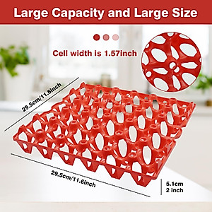 Ecjiuyi 8 Pack Bulk Egg Tray,Reusable Plastic Egg Holder,Durable Egg Cartons,Stackable 30-Egg Crates for Home Chicken Farmers Transportation Storing Sharing Selling Fresh Eggs