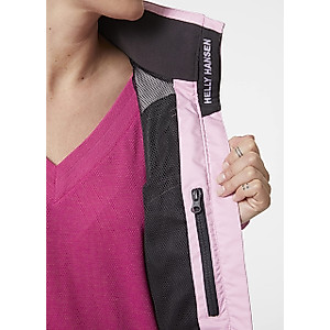 Helly Hansen Women's Crew Hooded Waterproof Windproof Breathable Rain Jacket, 598 Navy, Medium