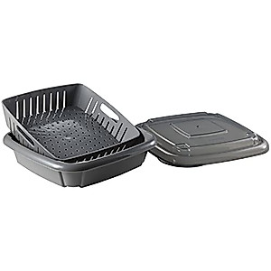 Hutzler Bitty Box Berry Keeper, 9-Ounce, Gray