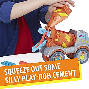 Play-Doh Max The Cement Mixer Toy Construction Truck with 5 Non-Toxic Modeling Compound Colors For 3+ Years, 2-Ounce Cans (Amazon Exclusive)