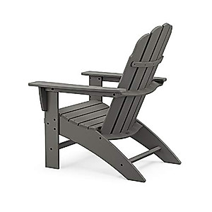 POLYWOOD AD600 Vineyard Curveback Adirondack Chair, Teak