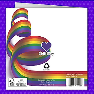 Cult Kitty - Happy Bearthgay - LGBTQ Birthday Card - Funny Gay Birthday Card - Lesbian Birthday Card, Gay Friend Birthday Card, Pride birthday card- Coming Out, LGBT Greeting Cards