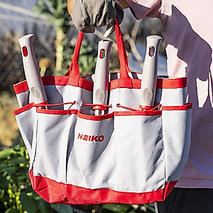 NEIKO 61090A 8 Pc Garden Tool Set, Heavy Duty Gardening Tool Set for Home Garden Planting, Includes Gardening Tool Set Bag for Gardening, Hand Gardening Tools for Women and Men, Gardening Tool Kit