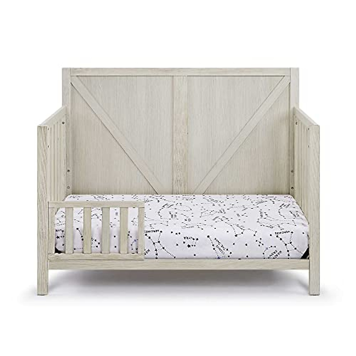 Suite Bebe Barnside 4-in-1 Convertible Crib in Washed Gray