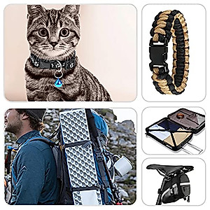 100 Pack 3/8 Inch Curved Contoured Paracord Bracelet Clips Plastic Quick Side Release Buckles for Paracord Bracelets Clasps Masks Dog Collar Straps Accessories