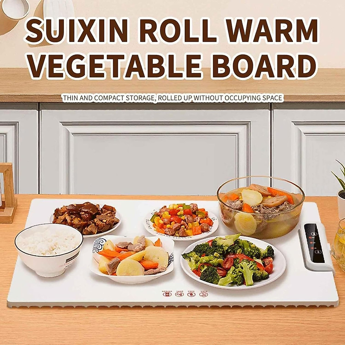 Tailgate Food Warmer, Silicone Warming Mat for Food, New Halloween Christmas Food Tray Warming Mat for Food, Flora Fllora Food Warmer, Portable Food Warmer Tailgate, Tailgating Food Warmer (1Pcs)