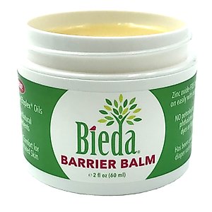Soothing Adult Diaper Cream with Natural ingredients. Zinc oxide free barrier glides on easily with no sticky residue. Bieda Barrier Balm (2 oz)
