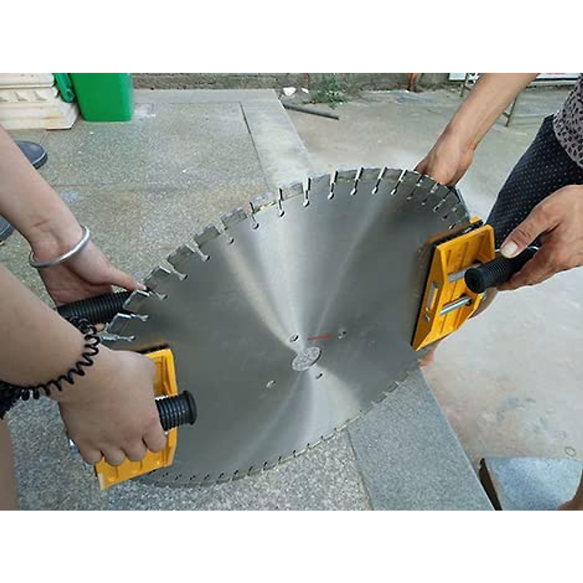 OKVEQUIP 2PCS Double Handed Stone Carrying Clamps Heavy Duty Panel Clamps for Granite Slab Glass Slab Plywood Lifting Tool Ceramic Marble and Plastic Metal Lifter