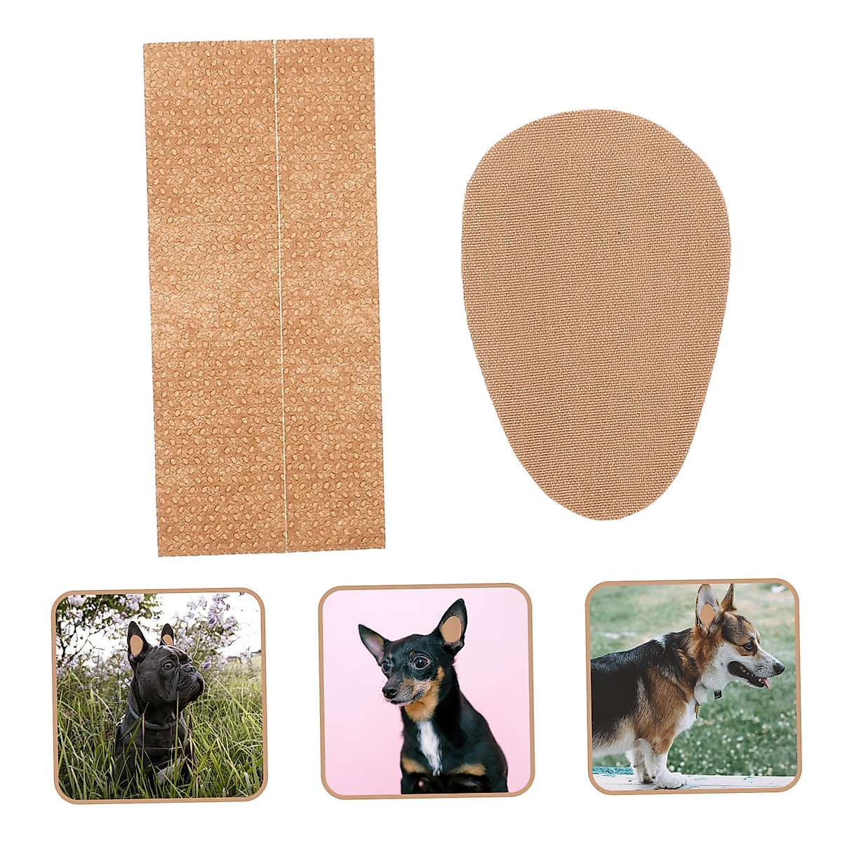 BCOATH 1 Pair Dog Ear Stand Stickers Puppy Ear Fixed Support Dog Ear Stand Up Vertical Holder Corgi Doberman Puppy