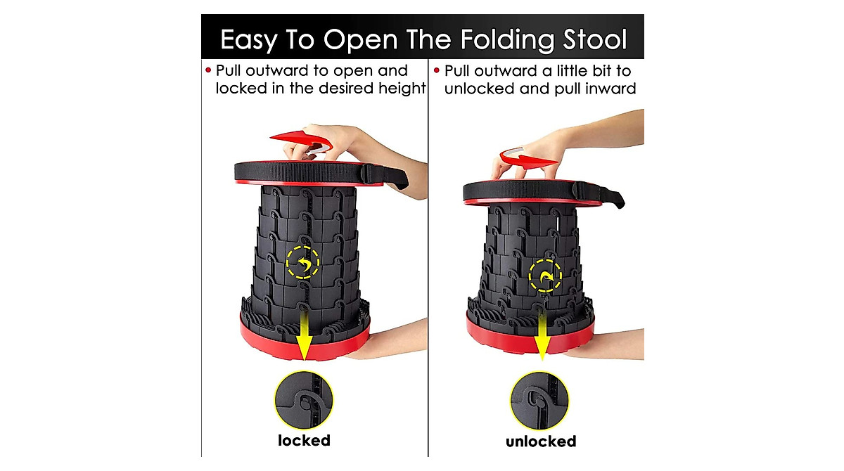 Behaniu Portable Collapsible Stool - Lightweight & Versatile