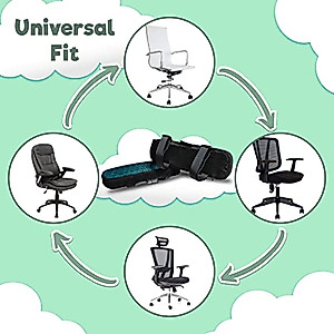 Memory Foam Armrest Pads - Office Chair armrest Pads with Cooling Gel - Wheelchair armrest Covers - Gaming Chair Arm Cushions Pads -Computer Chair Arm Covers - Desk Chair Elbow Pillow
