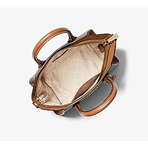 Michael Kors Avril Small Logo Top-Zip Satchel - Brown