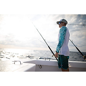 Huk Men's Kryptek Double Header Vented Long Sleeve Shirt | Long Sleeve Performance Fishing Shirt With +30 UPF Sun Protection, Kryptek Obskura Shallows, 2X-Large