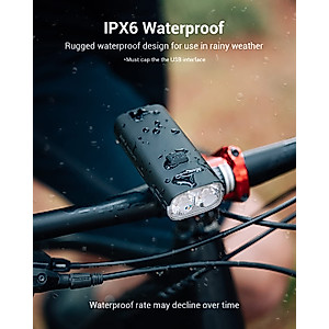 Magicshine RN3000 Bike Front Lights 3000 Lumens USB-C Rechargeable LED Bicycle Front Headlight High Bright 62 Hours,IPX6 Waterproof MTB Headlight