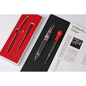 czxwyst M2 Large Ink Capacity Eyedropper Fountain Pen Eye Dropper Filling Pen Set for Collection/Business/Signature/Student/Office/Calligraphy (Fine Nib)