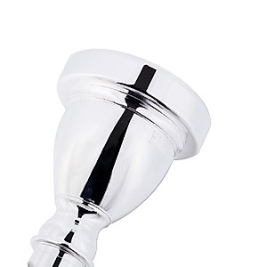 EastRock Standard Tuba Mouthpiece, Silver Plated Tuba Mouthpiece Size 22, Tuba Player Replacement Tuba Parts Vacuum Packed