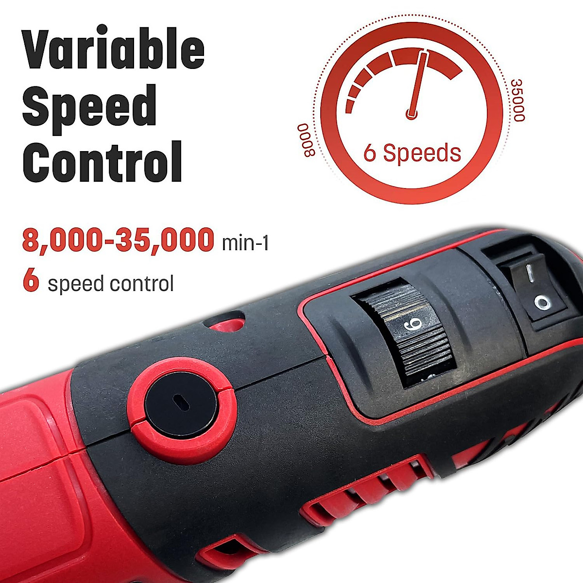 Werktough 170W Rotary Tool Kit High Power High Speed High Value Accessories 100pcs Including Universal Keyless Chuck Flexible Shaft and Cutting Guide and With Hanger Low Noise Low Vibration