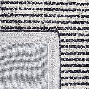 SAFAVIEH Abstract Collection 4' x 6' Black/Ivory ABT853Z Handmade Premium Wool Entryway Living Room Foyer Bedroom Accent Rug